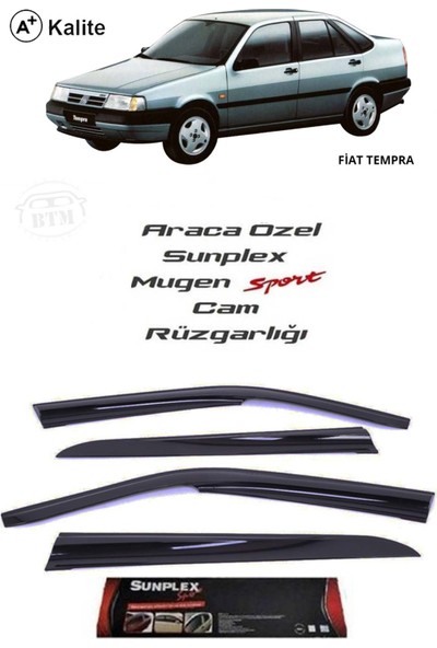 Sunplex Fiat Tempra Sunplex Marka Cam Rüzgarlığı Mugen 4'lü Sunplex Fiat Tempra Sunplex Marka Cam Rüzgarlığı Mugen 4'lü