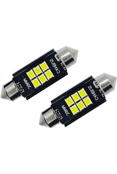 BTM Otomotiv 6 LED Canbuslı 39 mm Sofit Ampul 2 Adet