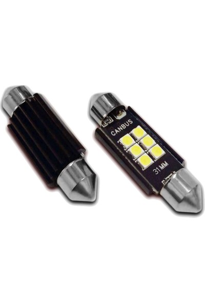 BTM Otomotiv 6 LED Canbuslı Sofit 31 mm Japon Tipi Ampul 2 Adet