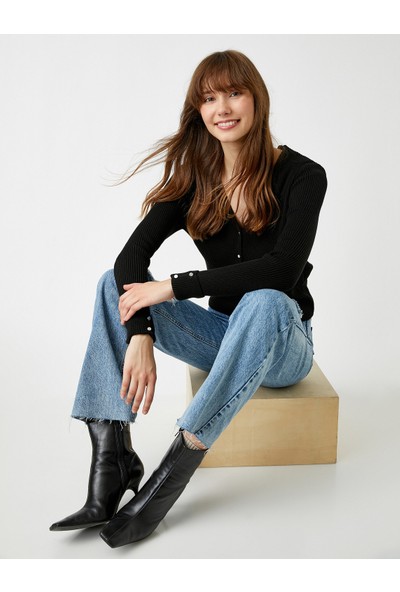 Koton Ribanali Triko Yelek