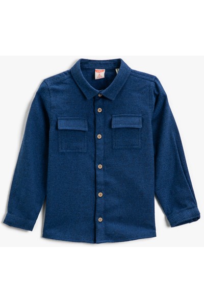 Koton Kids Uzun Kollu Cep Detayli Gömlek