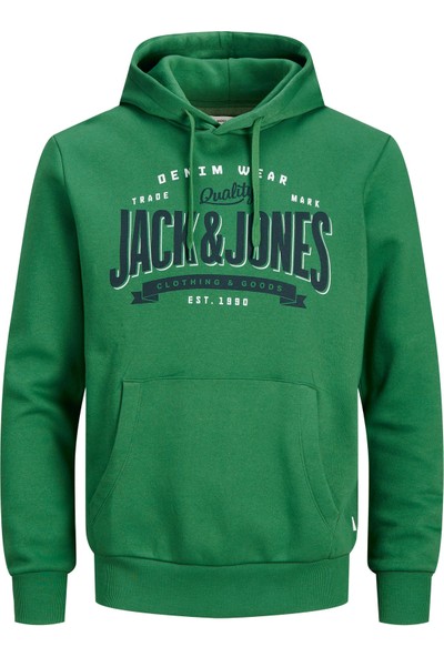 Jack&Jones Logo Sweat Hood 2 Col 21/22 Noos Erkek Yeşil Sweatshirt 12189736-21 Jack&Jones Logo Sweat Hood 2 Col 21/22 Noos Erkek Yeşil Sweatshirt 12189736-21