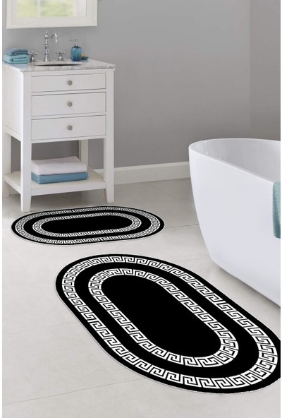 Colizon 60X90 - 50X60 Burgaz Dijital Banyo Halısı Oval Klozet Takımı 2'li Paspas Seti Colizon 60X90 - 50X60 Burgaz Dijital Banyo Halısı Oval Klozet Takımı 2'li Paspas Seti