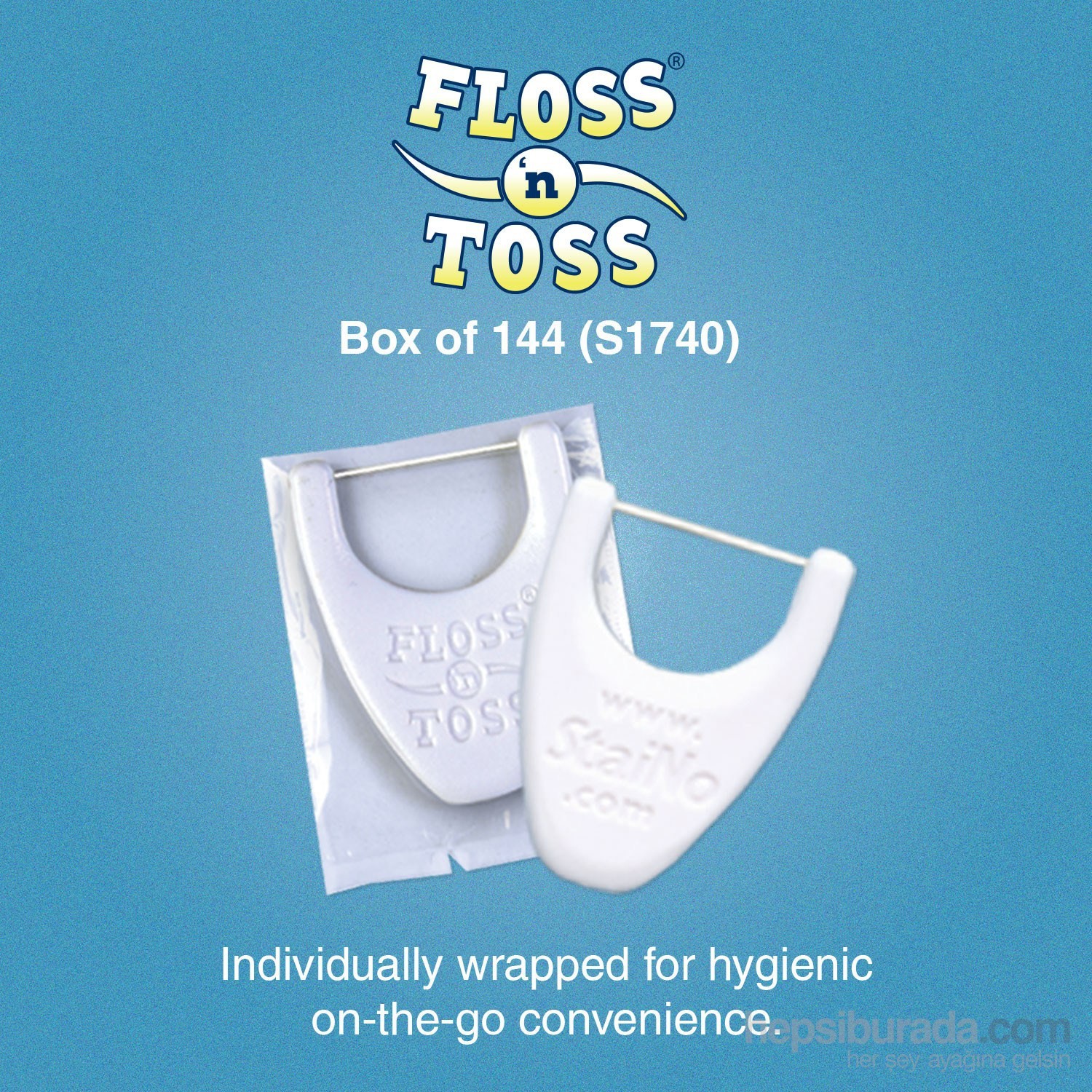 Staino Floss'n Toss - Diş İpi 40 Adet Ayrıca Paketli Fiyatı