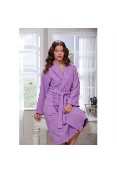 Osmanlı Tekstil M Beden Bornoz Lila Osmanlı Tekstil M Beden Bornoz Lila