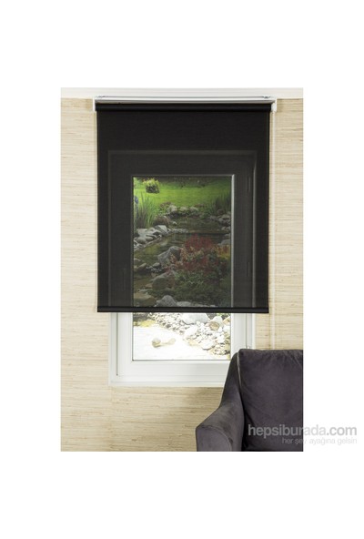 Comforsun Siyah Transparan Screen Stor Perde 100x200 Comforsun Siyah Transparan Screen Stor Perde 100x200