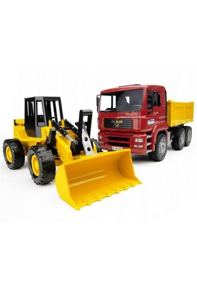Bruder MAN Damperli Kamyon ve FR130 Kepçe BR02752