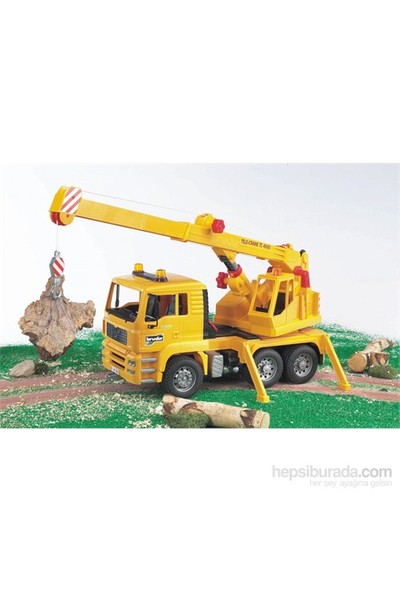 Bruder MAN Vinçli Kamyon Sarı BR02754 Bruder MAN Vinçli Kamyon Sarı BR02754
