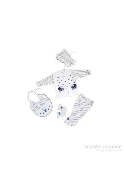 Sema Bebe 5'li Premature Puanlı Set - Açık Mavi Sema Bebe 5'li Premature Puanlı Set - Açık Mavi