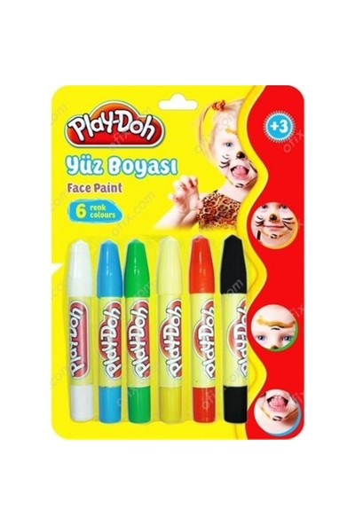 Play-Doh 6 Renk Yüz Boyası Play-Doh 6 Renk Yüz Boyası