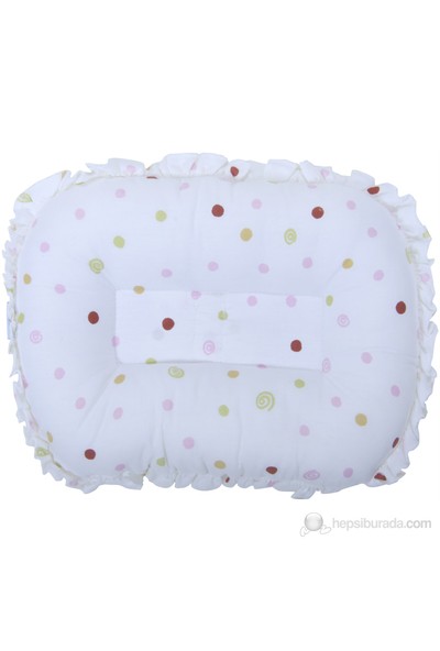 BabyJem Emzirme Yastığı / Pembe Puanlı