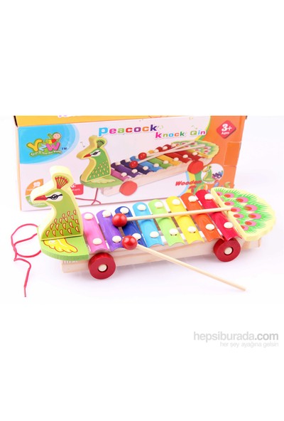 Nani Toys Ahşap Tekerli Figürlü Çekçek Selefon Nani Toys Ahşap Tekerli Figürlü Çekçek Selefon