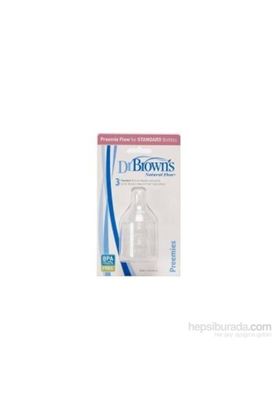 Dr.Brown´S Prematüre, Dar Ağızlı Biberonlar İçin Biberon Emziği Dr.Brown´S Prematüre, Dar Ağızlı Biberonlar İçin Biberon Emziği