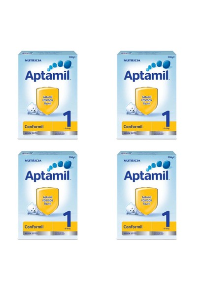 Aptamil Conformil 1 Bebek Sütü 300 gr - 4'lü Aptamil Conformil 1 Bebek Sütü 300 gr - 4'lü