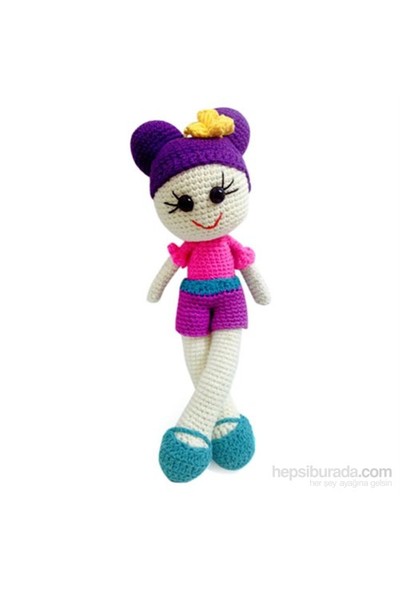 Damla Oyuncak Oyun Arkadaşım Mor Saçlı Uzun Bacak Bebek