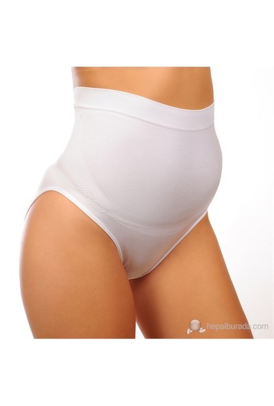 Shipsbaby Dikişsiz Hamile Külodu Beyaz / Large