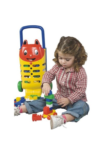 Dolu Sevimli Pazar Arabası Deluxe Bloklar 125 Prç