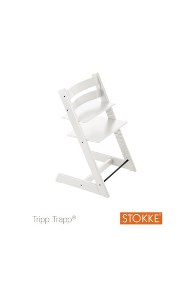 Stokke Tripp Trapp Ahşap Mama Sandalyesi Beyaz Stokke Tripp Trapp Ahşap Mama Sandalyesi Beyaz