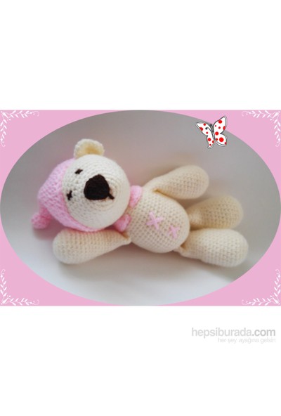 Damla Oyuncak Uykucu Pembe Ayıcık Amigurumi Örgü Oyuncak Damla Oyuncak Uykucu Pembe Ayıcık Amigurumi Örgü Oyuncak