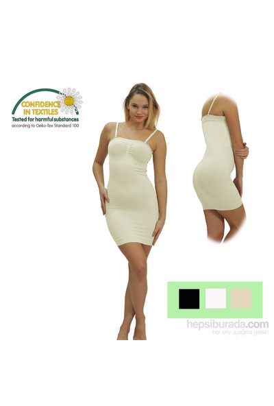 Emzik Form Strablez Toparlayıcı Elbise