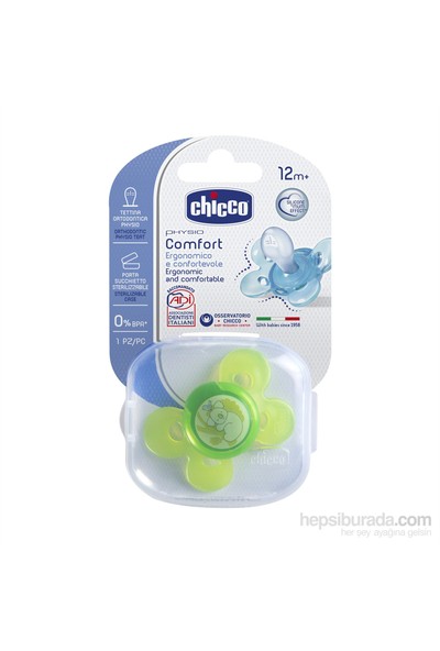 Chicco Physio Comfort Silikon Emzik Unisex 12 ay+ Tekli Chicco Physio Comfort Silikon Emzik Unisex 12 ay+ Tekli
