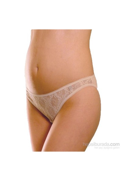 Elija Önü Dantelli Göbek Altı Hamile Külot / Ten