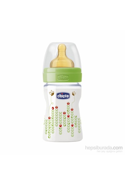 Chicco Wellbeing PP Biberon Unisex 150 ml Kauçuk Normal Akış Chicco Wellbeing PP Biberon Unisex 150 ml Kauçuk Normal Akış