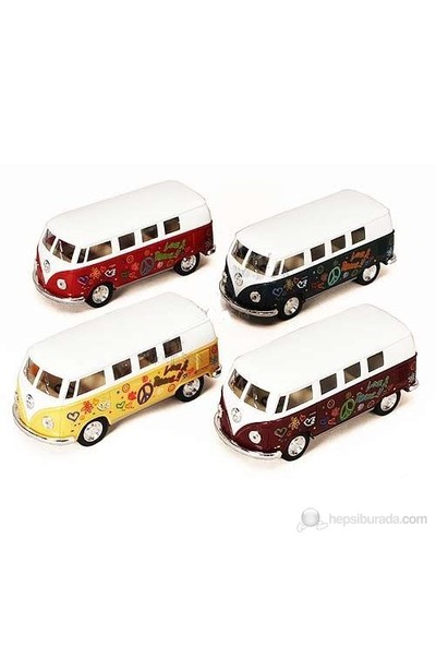 1:32 Kınsmart 1962 Volkswagen Klasik Minibüs Çiçekli (Kahverengi) 1:32 Kınsmart 1962 Volkswagen Klasik Minibüs Çiçekli (Kahverengi)