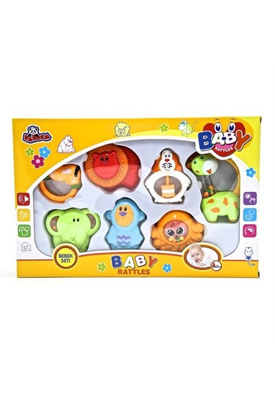 Vardem Oyuncak Kutulu 7 Parça Çıngırak Seti