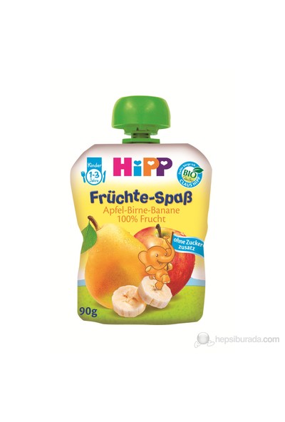 Hipp Organik Muzlu Elmalı Armutlu Meyve Püreli Kavanoz Maması 90 gr Hipp Organik Muzlu Elmalı Armutlu Meyve Püreli Kavanoz Maması 90 gr