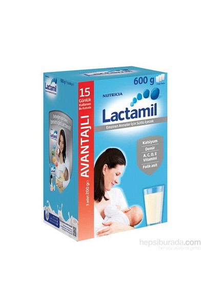 Lactamil Emziren Anneler İçin Sütlü İçecek 600 gr