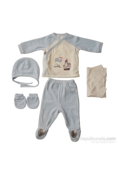 İdil Baby 4758 Kadife Erkek Bebek Zıbın Takımı Mavi 0 Ay (50-56 Cm) İdil Baby 4758 Kadife Erkek Bebek Zıbın Takımı Mavi 0 Ay (50-56 Cm)