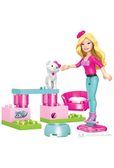 Mega Bloks Barbie Kedi Yavrusu Bakıcısı Oyun Seti