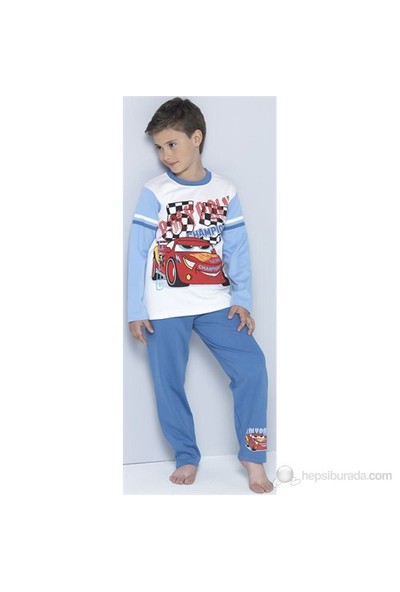 Roly Poly Champions Uzunkollu Çocuk Pijaması İnterlok / 6 Yaş / Mavi-İndigo