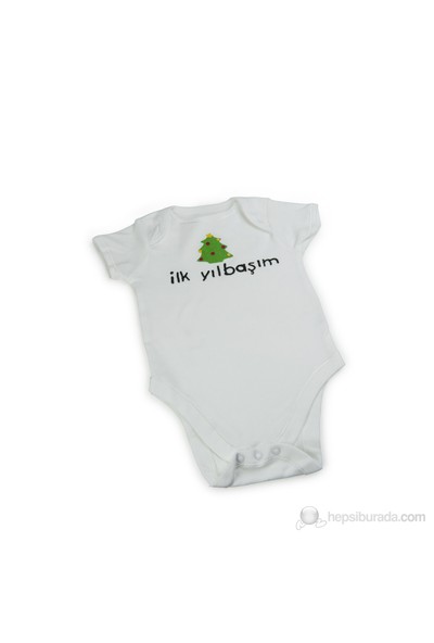 Pompon İlk Yılbaşım Çam Ağacı Body (0-3 ay)