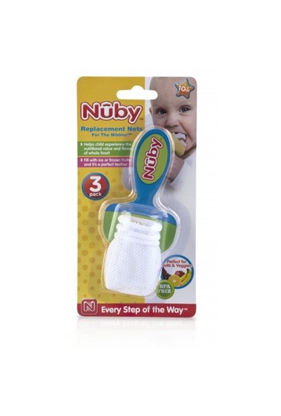Nuby 5362 Değiştirilebilen Sebze Meyve Filesi - 3'lü Set