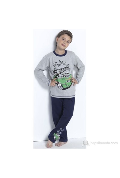 Roly Poly Hot Wheels Çocuk Pijama / 3--4 Yaş / Grimelanj-Lacivert Roly Poly Hot Wheels Çocuk Pijama / 3--4 Yaş / Grimelanj-Lacivert