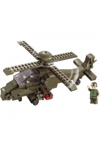 Sluban Yapboz Blok 199 Parça Askeri Helikopter Sluban Yapboz Blok 199 Parça Askeri Helikopter
