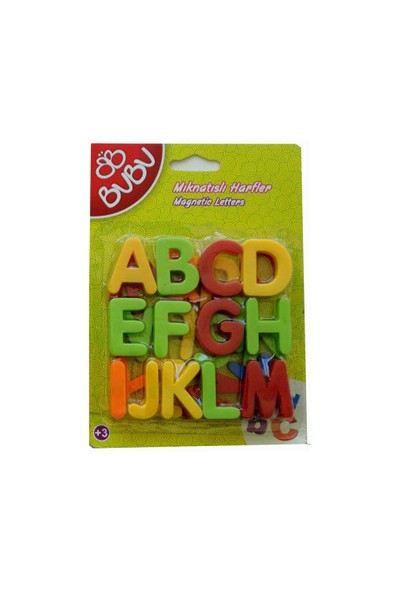 Bu-Bu Mıknatıslı Harf 26 Parça