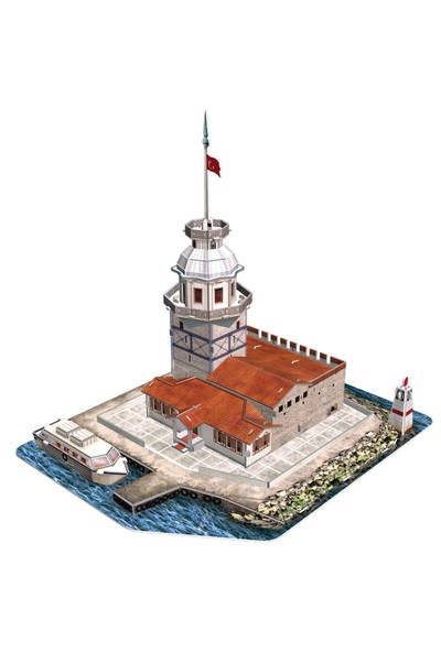 Cubic Fun 3D 66 Parça Puzzle Kız Kulesi