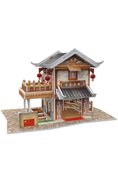 Cubic Fun 3D 46 Parça Puzzle Chinese Leming Teahouse