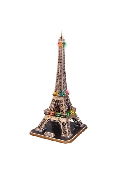 Cubic Fun 3D Puzzle 82 Parça Eyfel Kulesi (Led Işıklı) Cubic Fun 3D Puzzle 82 Parça Eyfel Kulesi (Led Işıklı)