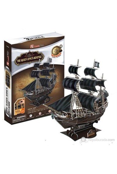 Cubic Fun 3D 155 Parça 3 Boyutlu Puzzle The Queen Anne's Revenge Gemi Cubic Fun 3D 155 Parça 3 Boyutlu Puzzle The Queen Anne's Revenge Gemi