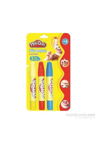 Play-Doh 3 Renk Yüz Boyası