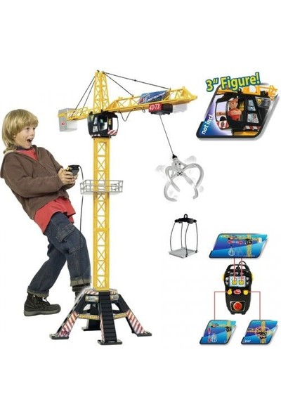 Dickie Mega Vinç Kulesi, Kumandalı 120cm 203462412 Dickie Mega Vinç Kulesi, Kumandalı 120cm 203462412