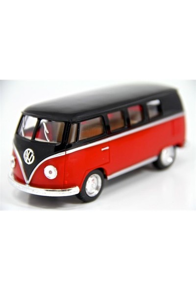 Kinsmart 1962 Volkswagen Klasik Minibüs (Kırmızı) 1:32 Diecast Metal Kinsmart 1962 Volkswagen Klasik Minibüs (Kırmızı) 1:32 Diecast Metal