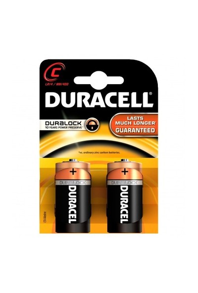 Duracell Alkalin Orta Pil C 2'Li