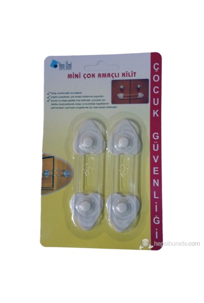 ElyBaby Çocuk Mini Çok Amaçlı Kilit 2'li / Krem ElyBaby Çocuk Mini Çok Amaçlı Kilit 2'li / Krem