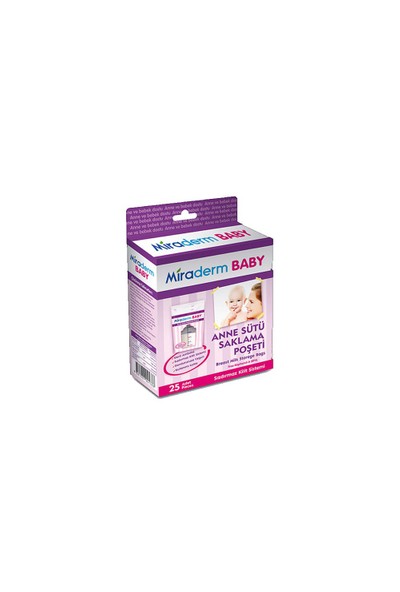 Miraderm Baby Süt Saklama Poşeti 25 Adet Miraderm Baby Süt Saklama Poşeti 25 Adet