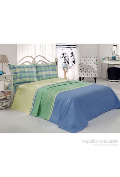 Us Polo Çift Kişilik Pike Takımı-Ventura Yeşil